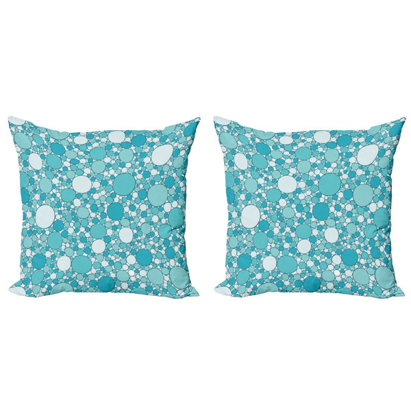East Urban Home Kissen Kissenbezug, Modern Bubbles Muster, Türkis Teal | Wayfair.de